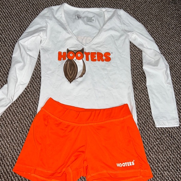 Hooters | Tops | Real Hooter Girl Uniform M Shorts Only | Poshmark